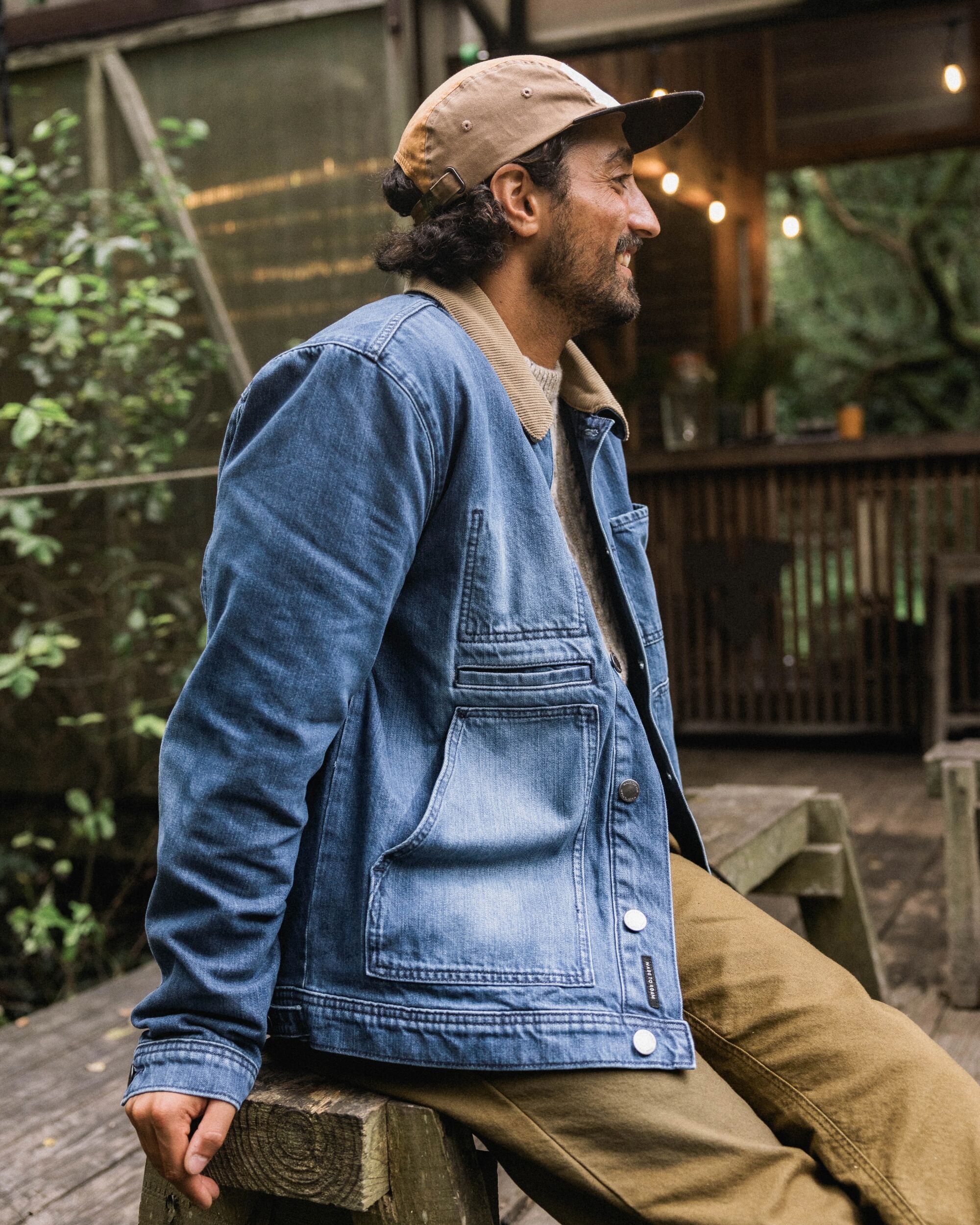 Vantage Lined Denim Jacket Mid Wash Denim – Passenger