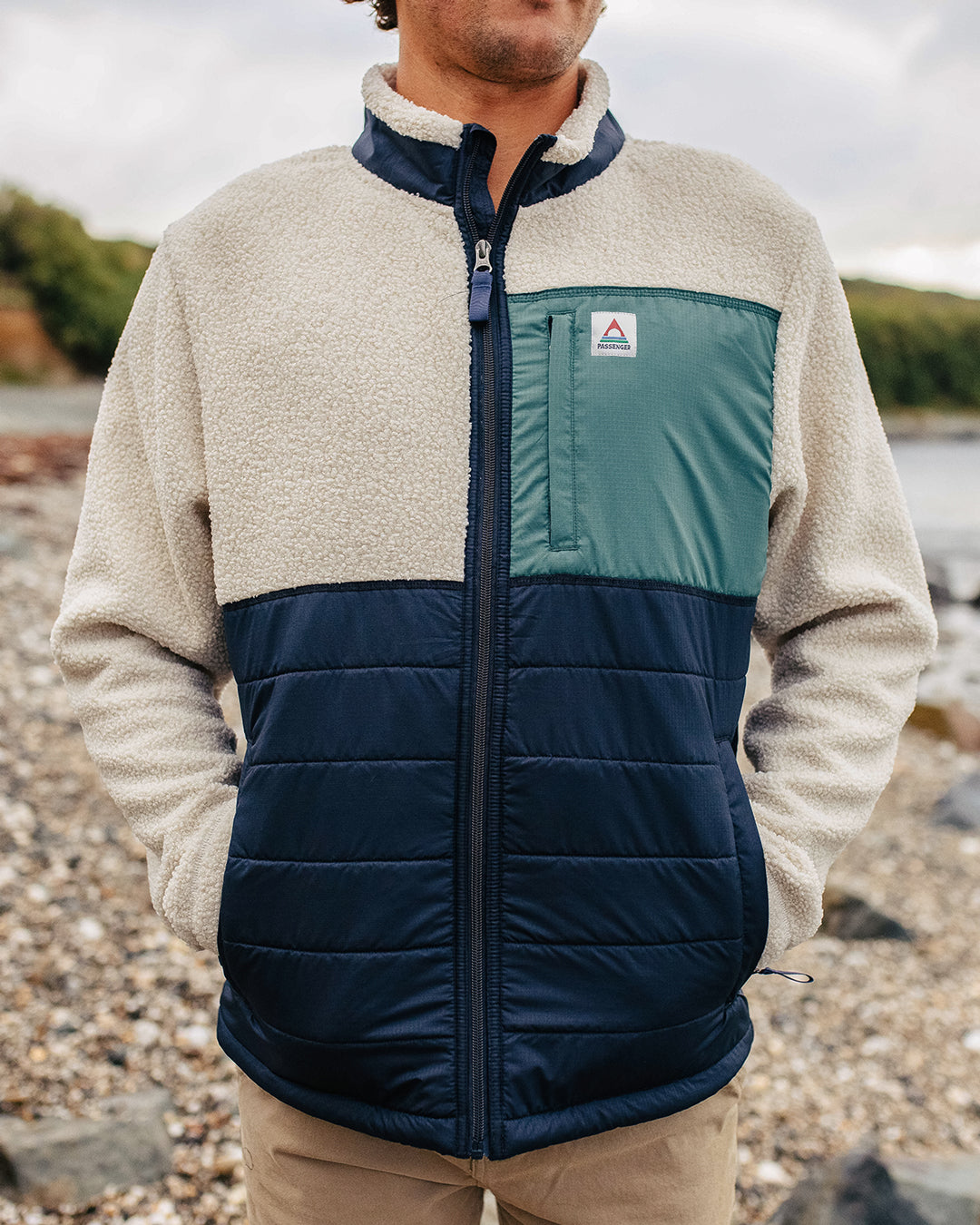 Born Explorer Recycled Polar-Lined Sherpa Fleece Birch – Passenger