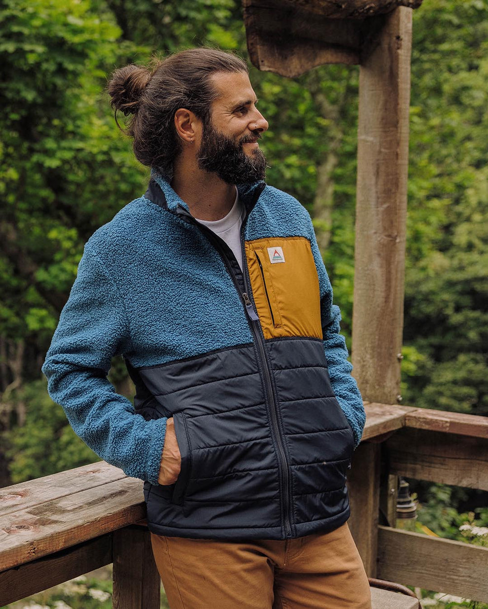 Born Explorer Recycled Polar-Lined Sherpa Fleece Blue Steel – Passenger