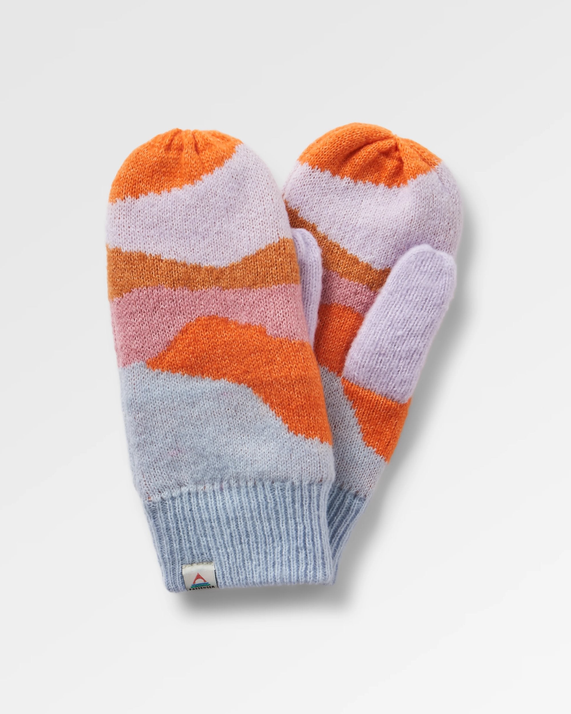 Scenic Fleece Lined Mittens Scenic Sunrise Orange – Passenger