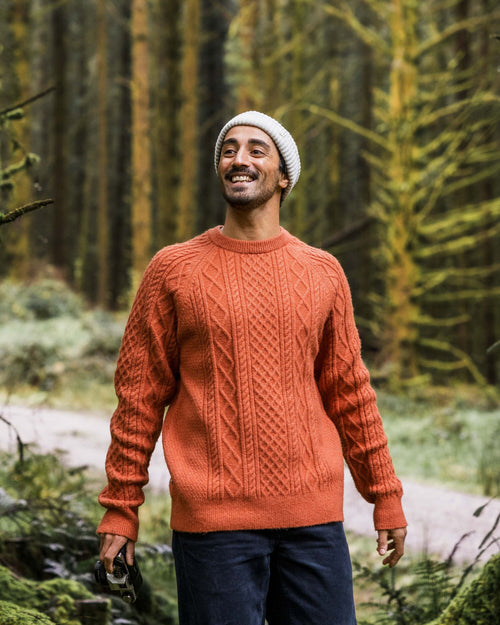 Sandbar Cable Knitted Jumper Baked Clay – Passenger